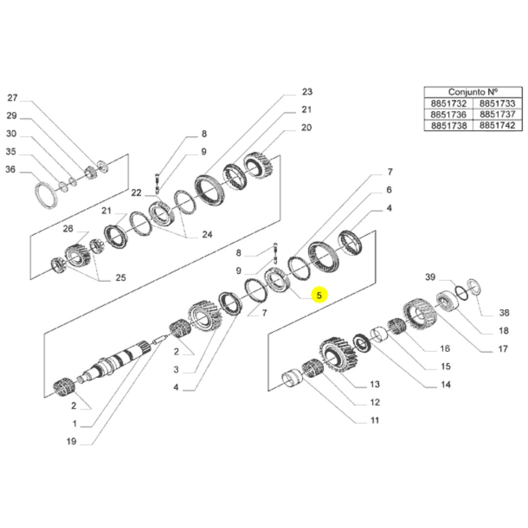 1313304008 - NUCLEO SINCRONIZADO (16S-151) (16S-221)